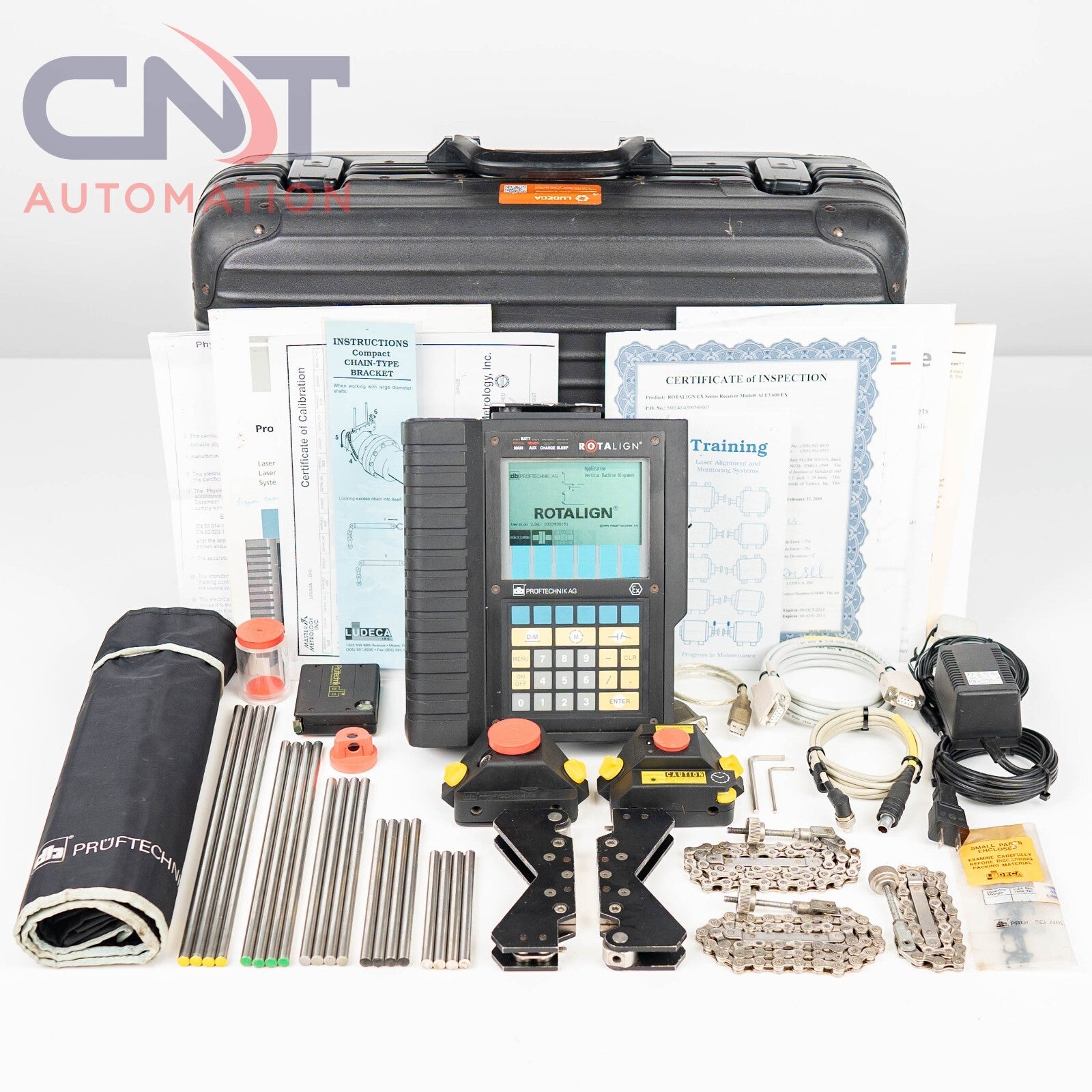 Pruftechnik ROTALIGN EX Laser Shaft Alignment System W/ Alignment Cent