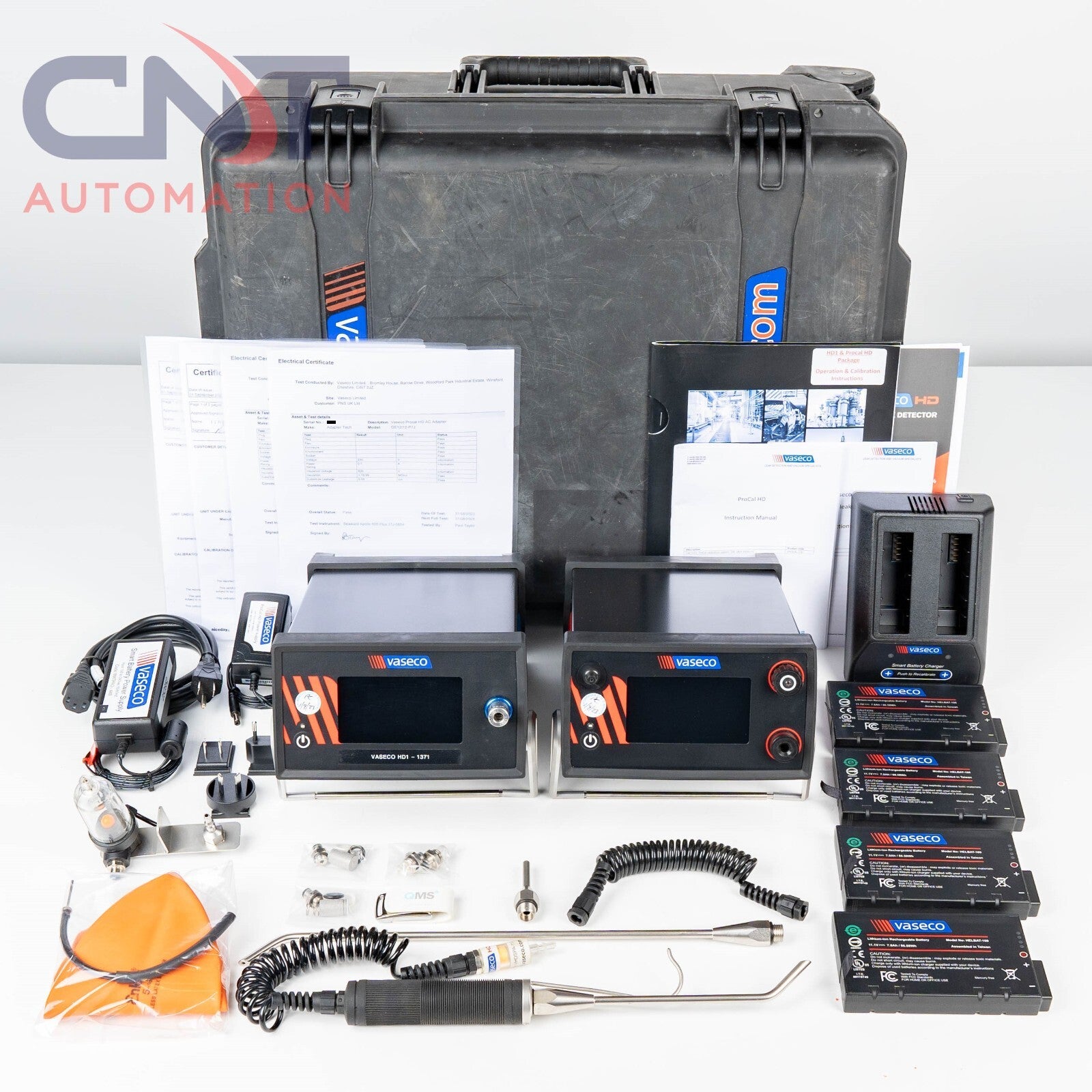 Vaseco HD1 Helium Leak Detector With Vaseco ProCal HD Calibration Syst