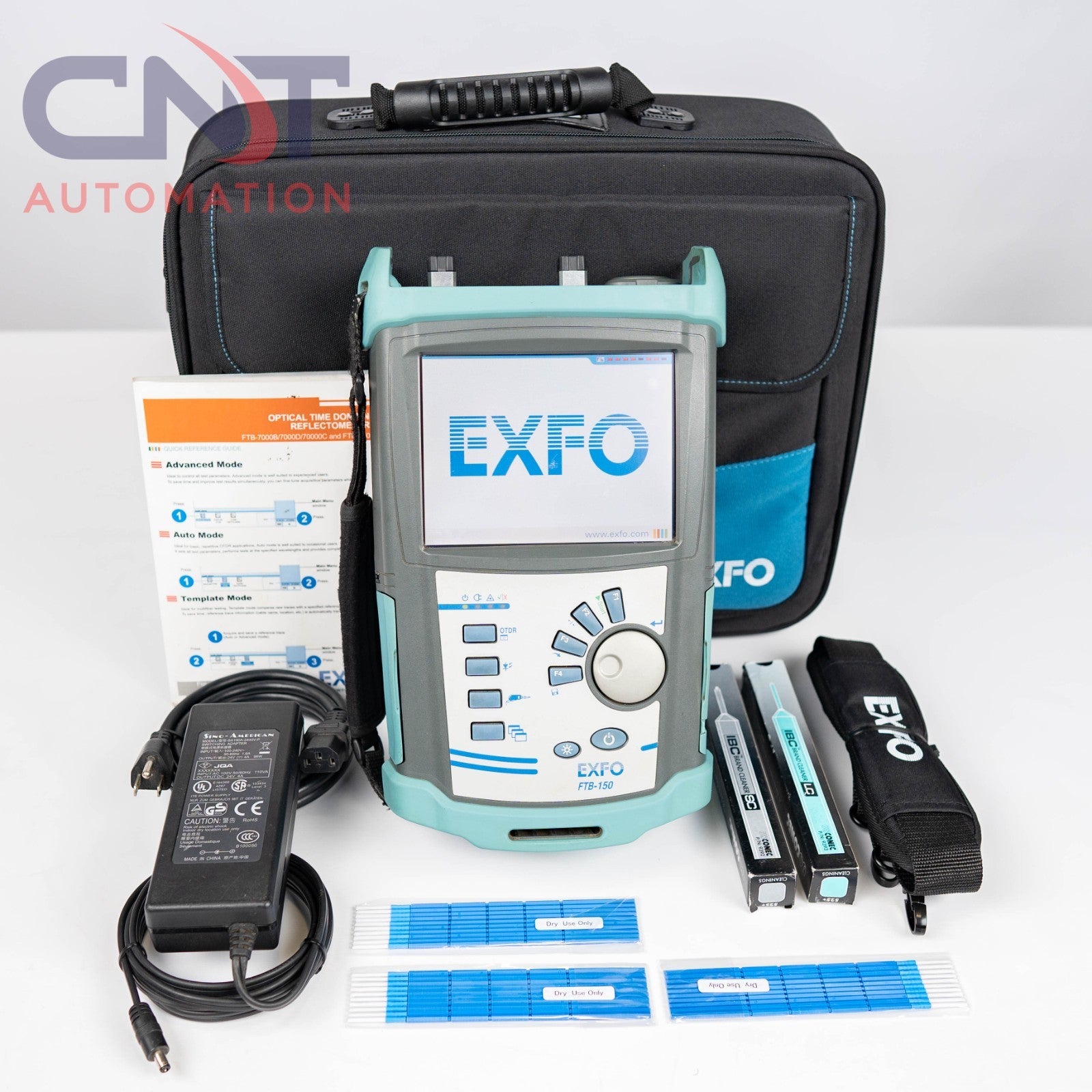 Exfo FTB-150 S1 E15 EI MM/SM QUAD Fiber OTDR w/ FTB-7200D 850/1300/131